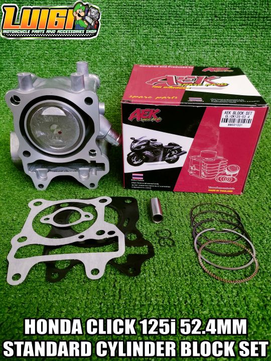 AEK HONDA CLICK 125i 52.4MM STANDARD CYLINDER BLOCK SET | Lazada PH