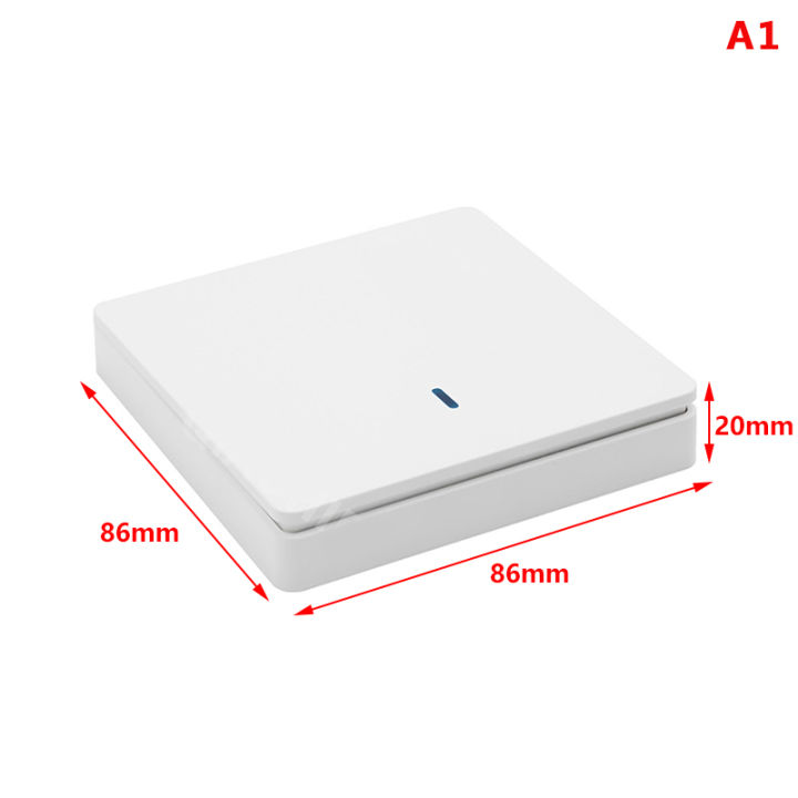 ZAU 433MHz RF Wireless Remote Control Switch 86 Type Wall Panel Switch ...