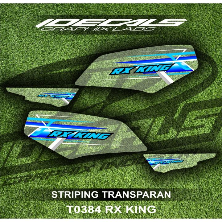 t0384 sticker striping transparan motor rx king simple bisa request ...