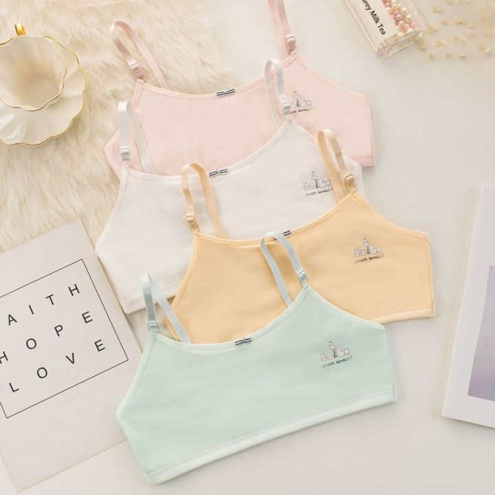 Girl's Puberty 1st Stage Training Bra First Bra Features Modesty Lining ...