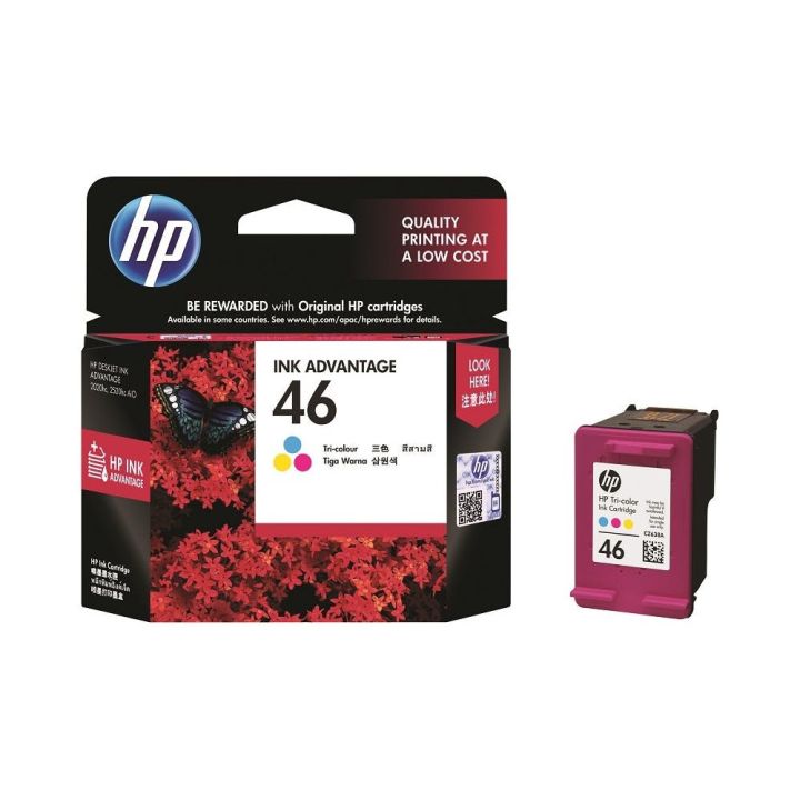 HP 46 TRI-COLOR ORIGINAL INK ADVANTAGE CARTRIDGE | Lazada