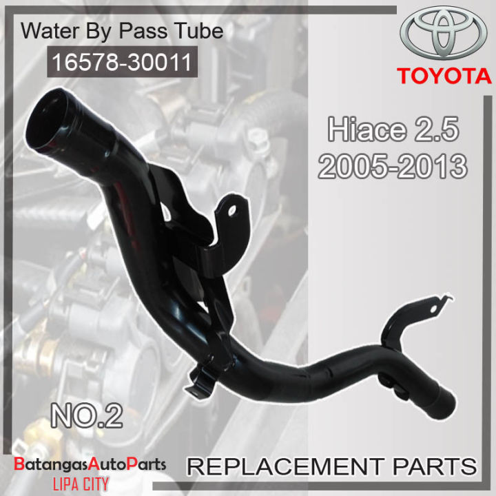 BY PASS TUBE (METAL) NO.2 TOYOTA HIACE 2.5 2005-2013 NIKKO 16578-30011 ...