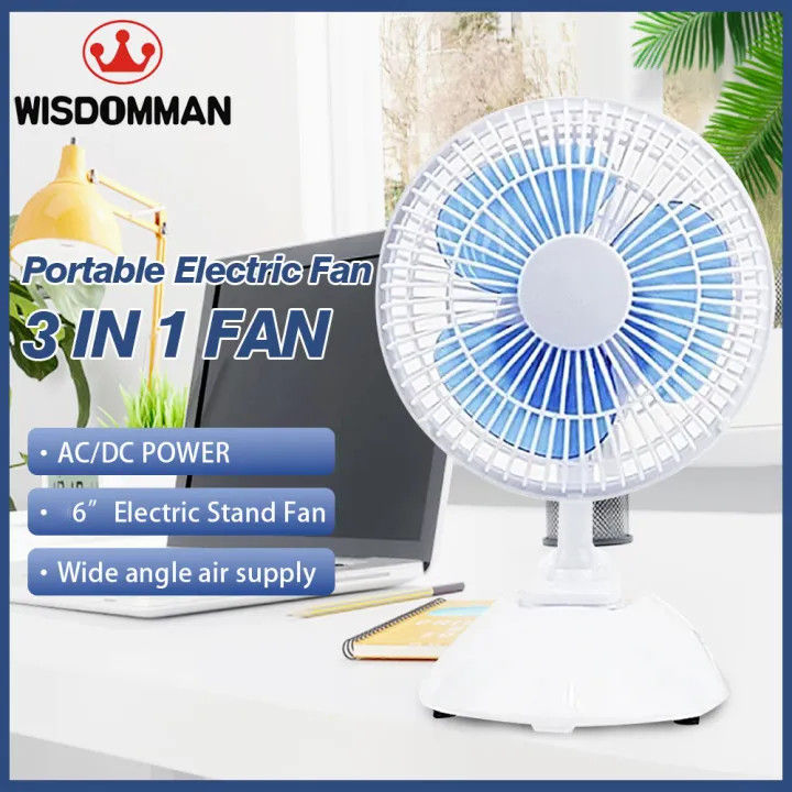 WISDOMMAN WSF-CDW18 Home Electric Mini Fan Portable Electric Fan Office ...