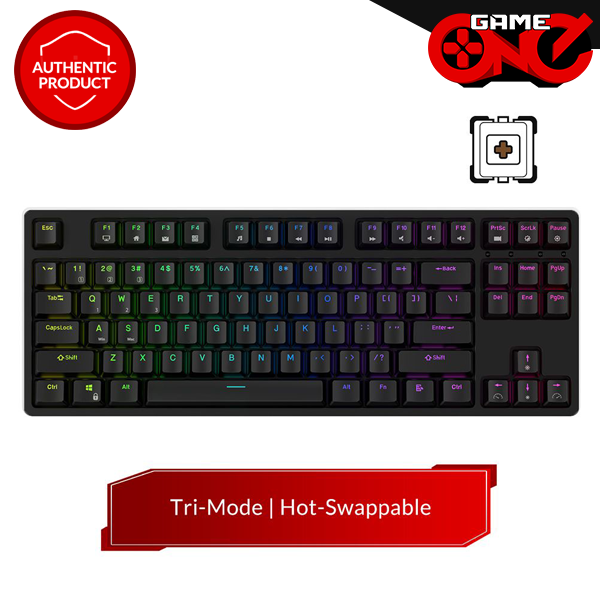 RK Royal Kludge RK87 Tri-Mode 87-Keys TKL Mechanical Gaming Keyboard ...