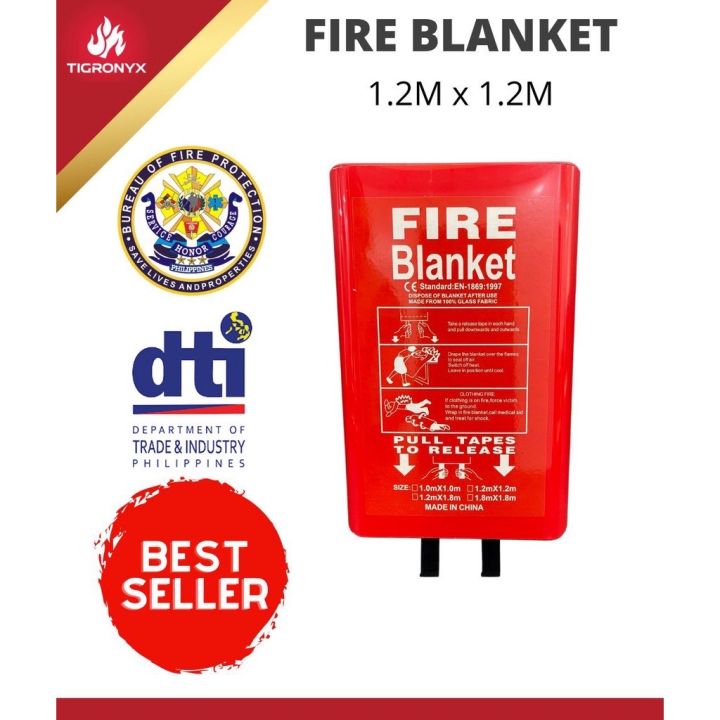 Fire Blanket 1.2m x 1.2m | Lazada PH