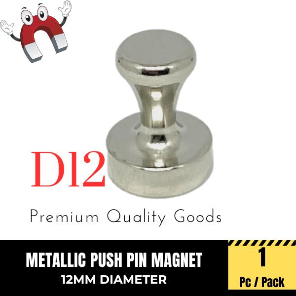 1 Piece Neodymium Silver Color Pin Magnet ( D12 / D16 / D20 or D25 ...
