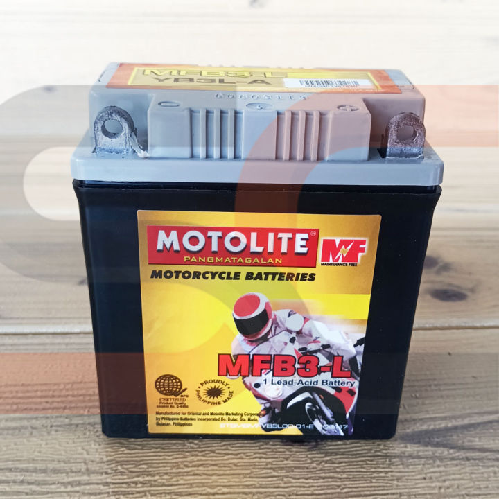 Original Motorcycle Battery Motolite 12N3L-B 12N3L-BS YB3L MFYB3L ...