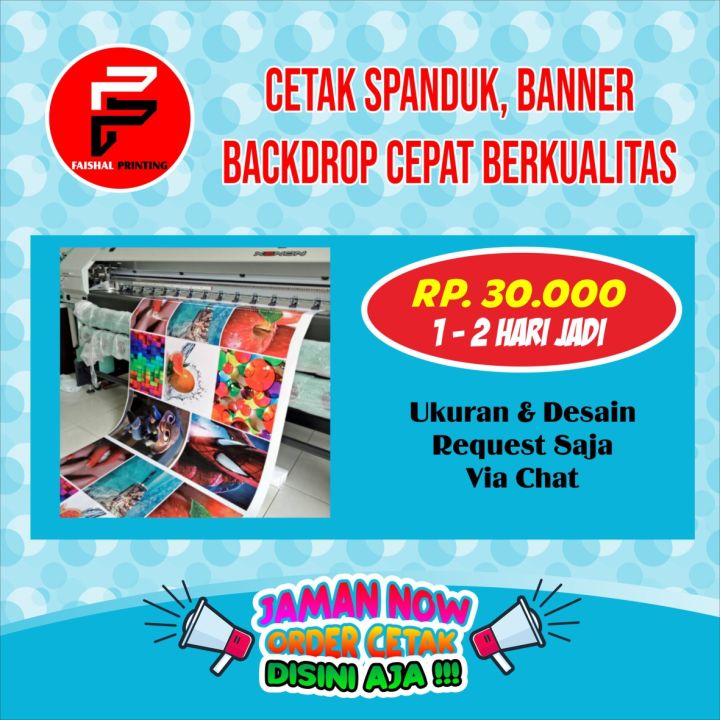 Cetak Banner / Spanduk /Backdrop Custom Murah Berkualitas | Lazada ...