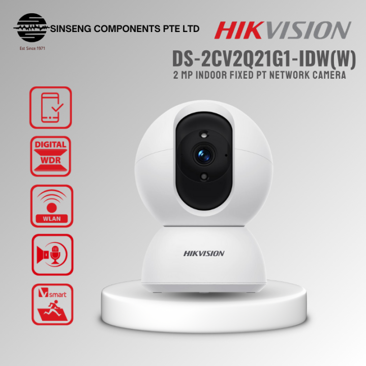 Hikvision Q1 DS-2CV2Q21G1-IDW(W) Wifi 2MP Indoor Fixed PT Network ...