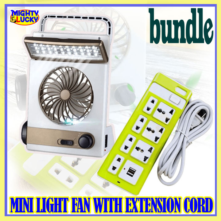 (BUNDLE) Mini Solar Light Portable Fan Solar Energy Mini Electric Fan ...