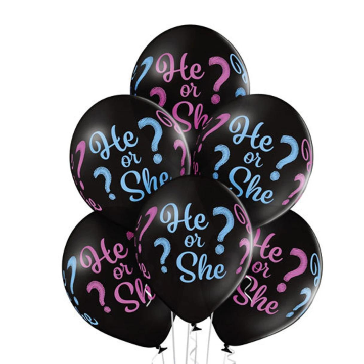 sap Baby Gender Reveal Balloon with Confetti for boy or girl He Or She ...
