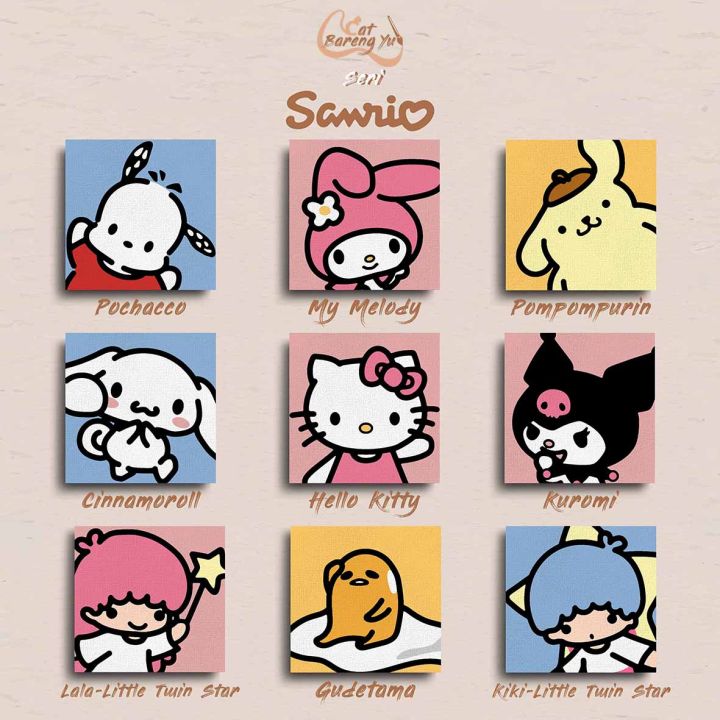 Paint By Numbers Kit For Kids( Anak anak )- Seri Sanrio ( Pochacco | My ...