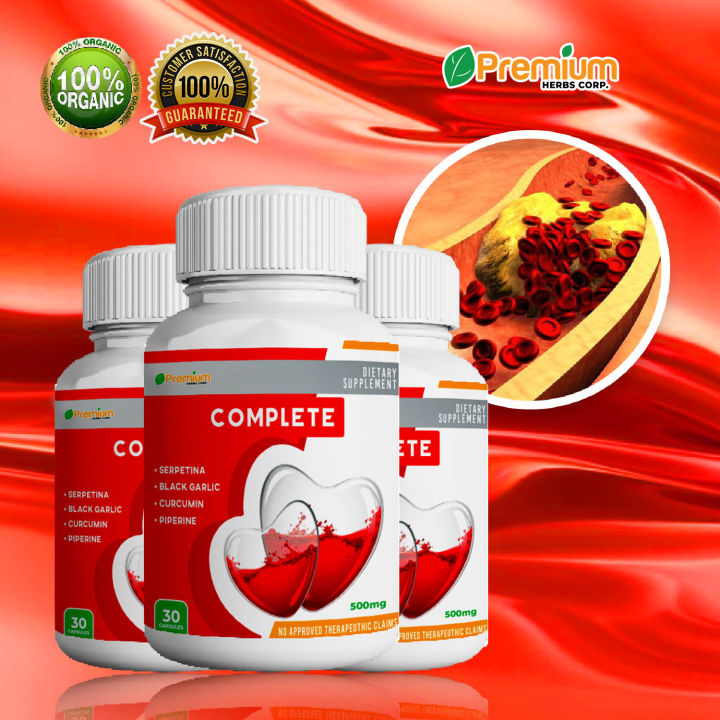 PHC07-A Complete Supplement (30 Capsules) with Serpentina Black Garlic ...