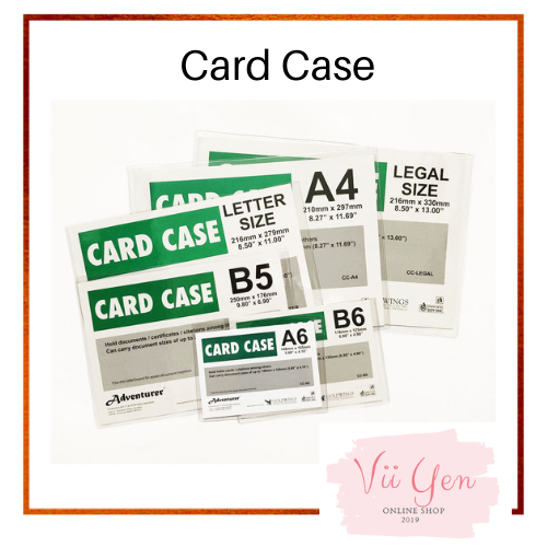 A4 Plastic CARD CASE 210x297mm - ViiYen #000031 | Lazada PH