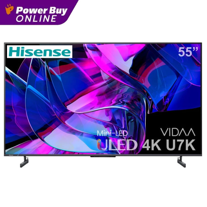 HISENSE ทีวี U7K VIDAA ULED Mini LED (55", 4K, Smart TV, ปี 2023) รุ่น 55U7K | Lazada.co.th