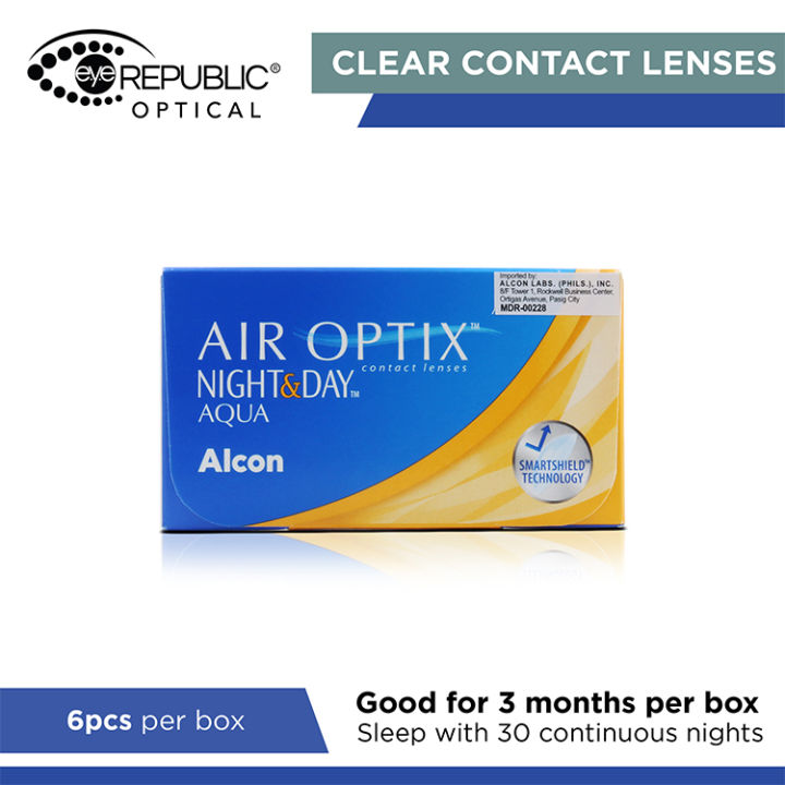 Air Optix Night & Day Monthly Clear Contact Lenses (Expiry: Oct 2025 ...