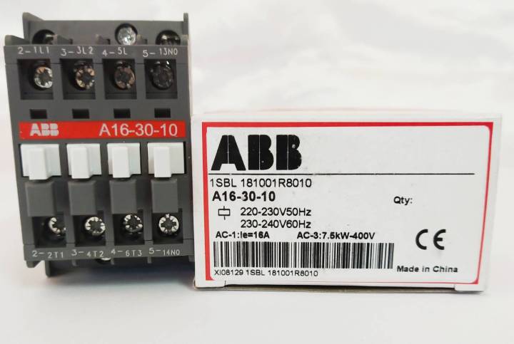 ABB MAGNETIC CONTACTOR A16-30-10 ,220V | Lazada.co.th