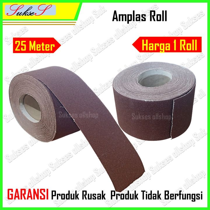 Amplas Roll Kain Ampelas 10 Cm Grit 80 Kayu Tembok Besi 1 Roll Panjang ...