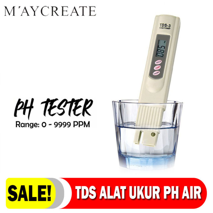 PROMO !! Alat Ukur TDS Tester Air - TDS Digital Ph Air Tester Meteran ...