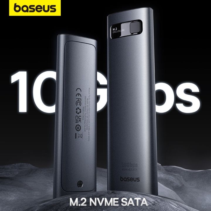 Baseus M2 SSD Case NVME SATA Dual Protocol M.2 to USB Type C 3.2 Gen 2 ...