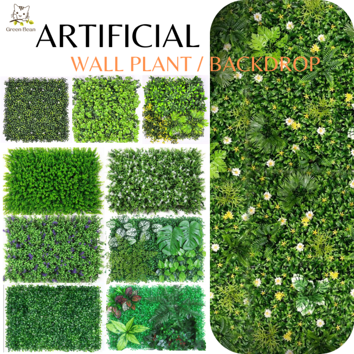 [SG SELLER] Artificial Green Wall Backdrop Panels Artificial Backdrop ...