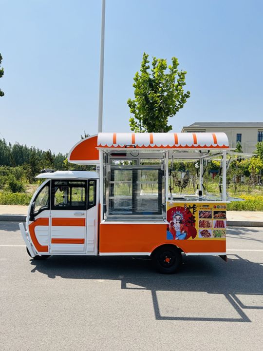 Deyuan snack car multifunctional dining car electric tricycle mobile ...