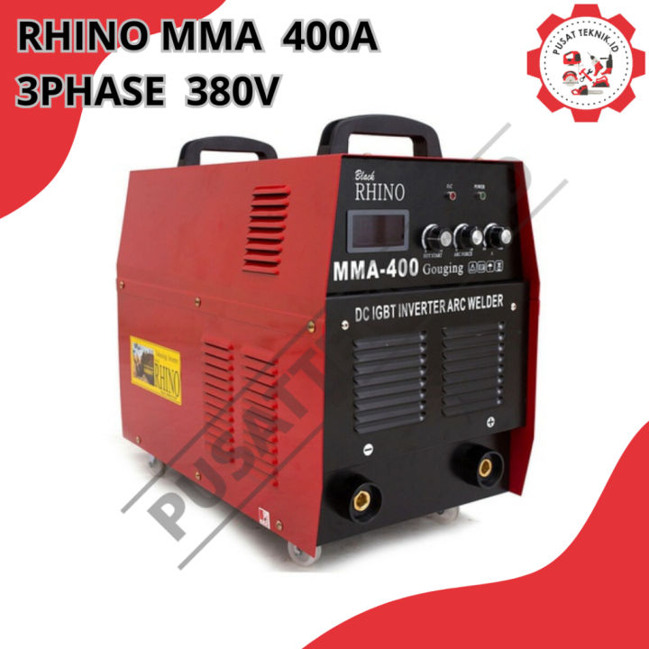 RHINO 400A 3PHASE MESIN LAS INVERTER 400 A RHINO TRAFO LAS IGBT 3 PHASE ...