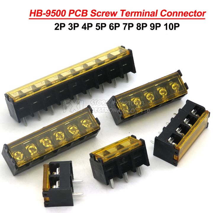 2/5PCS HB9500 2P 3P 4P 5P 6P 7P 8P 9P 10Pin PCB Screw Terminal Block Connector HB-9500 300V 30A ...
