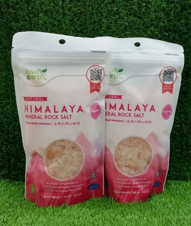 HIMALAYA (Coarse) ROCK SALT 400G X 2 (exp : 06/2024) | Lazada