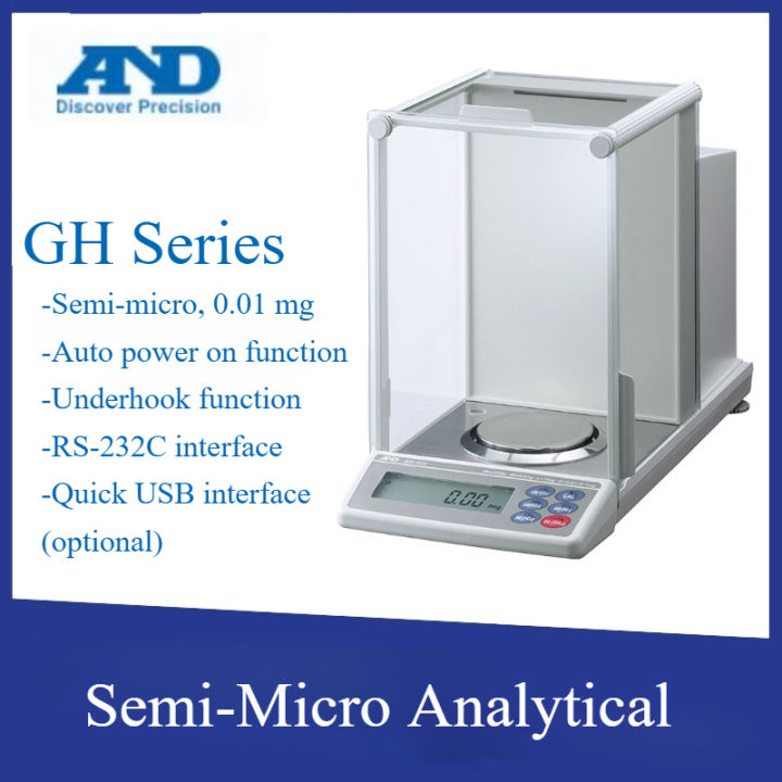 A&D GH Series Semi-Micro Analytical Balances,GH-120 GH-200 GH-300 GH ...