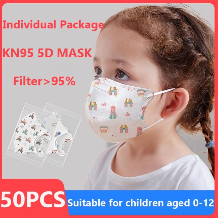 【Mask Gift】50PCS KN95 Children Masks Medical Cartoon 5D Masks GB CE ...