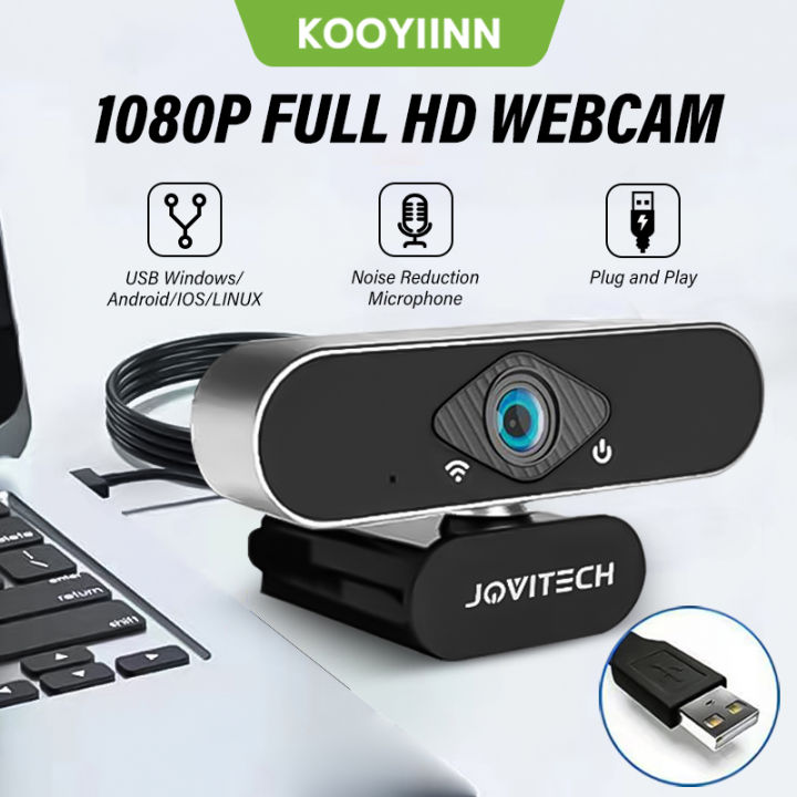 【COD】KOOYIINN Webcams Laptop 1080P USB Kamera PC 4K Full HD Live ...