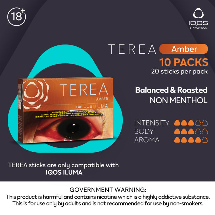 TEREA Amber Selection Heated Tobacco Sticks (Smoke-Free Tobacco ...