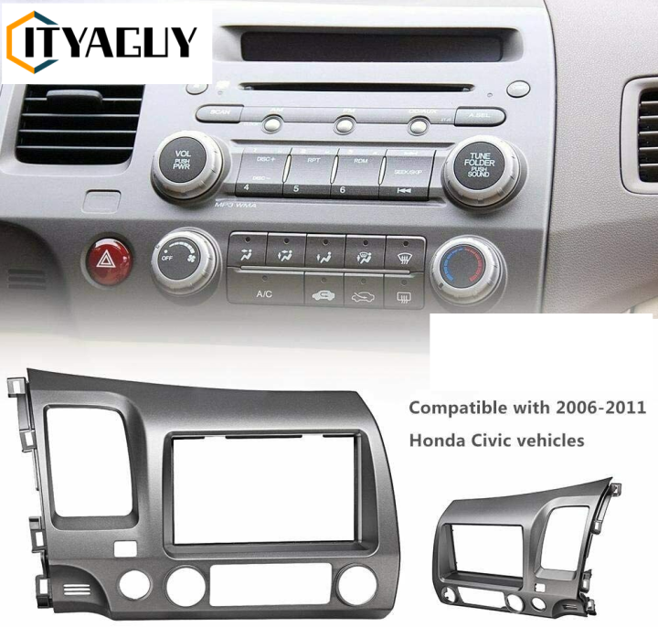 Car Stereo 2din Panel Radio Frame For Honda Civic 2006-2011 Car Panel ...