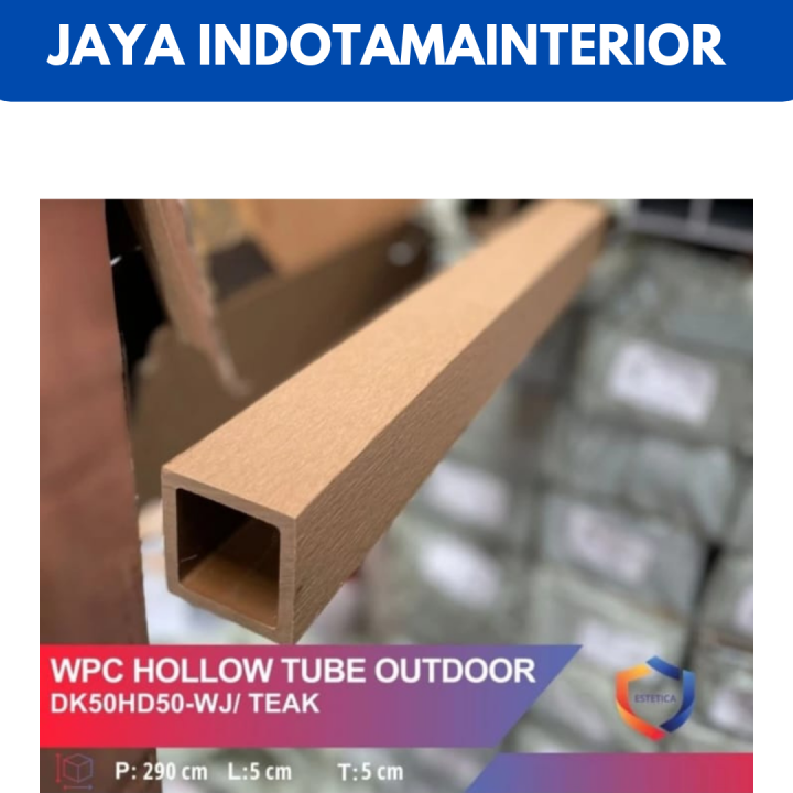 Panel Kisi Partisi Sekat WPC Hollow - Teak | Lazada Indonesia