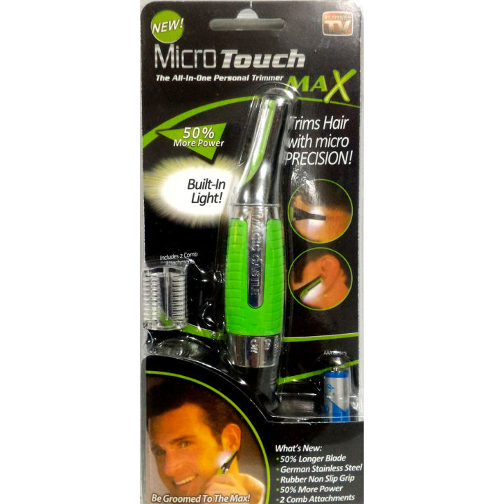 MICRO TOUCH MAX Hair Trimmer With Micro Precision - Alat Cukur | Lazada ...