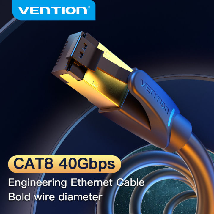 Vention Cat8 Ethernet Cable SFTP 40Gbps 2000MHz Cat 8 RJ45 Network Lan ...