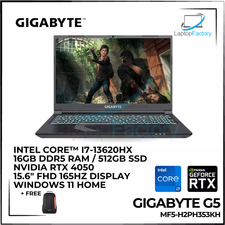 Gigabyte G5 MF5-H2PH353KH i7 13620H 16gb ram 512 SSD 15.6" FHD RTX 4050 | Lazada PH