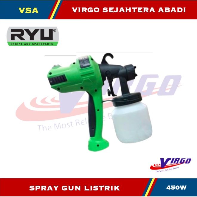 RYU RSE800 MESIN SPRAY GUN LISTRIK ELEKTRIK 450W ELECTRIC RSE 800 450 ...
