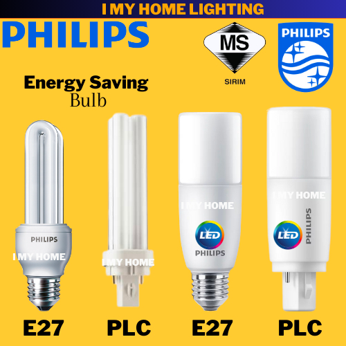 Original Philips PLCE PLC E27 18W 11W 9W Energy Saving Bulbs Screw Type ...