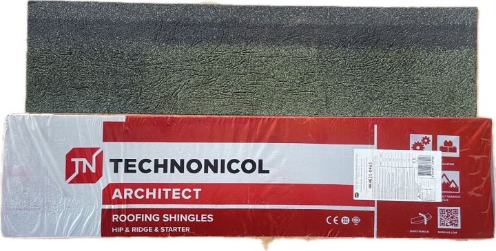 Hip&Ridge ครอบสันหลังคาสำเร็จผสมโพลีเมอร์ Technonicol สี Vermount ...