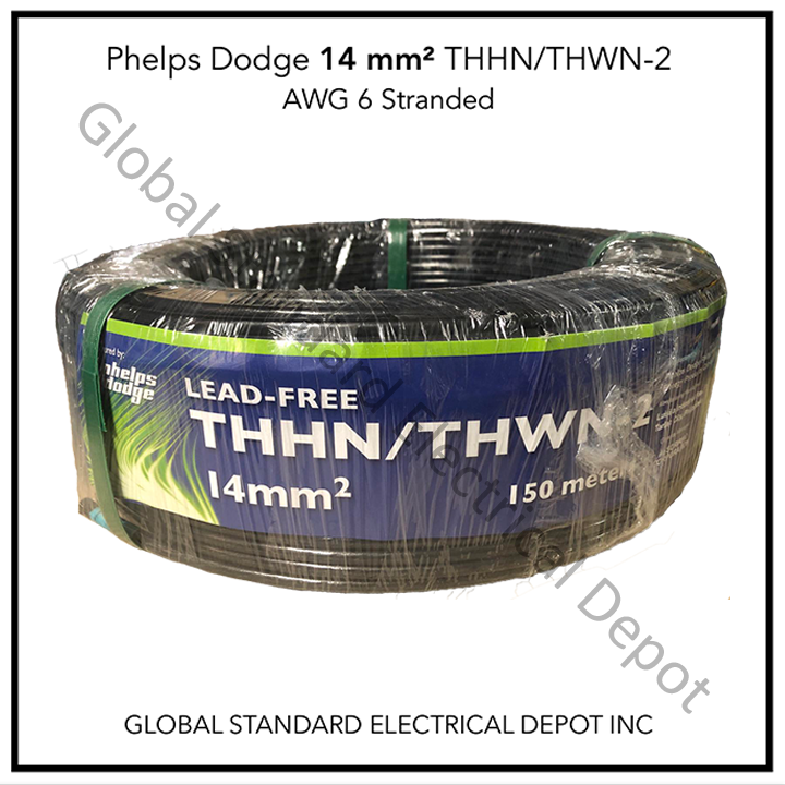 Phelps Dodge 14 mm2 (#6) THHN/THWN-2 LEAD-FREE [150 METERS] | Lazada PH