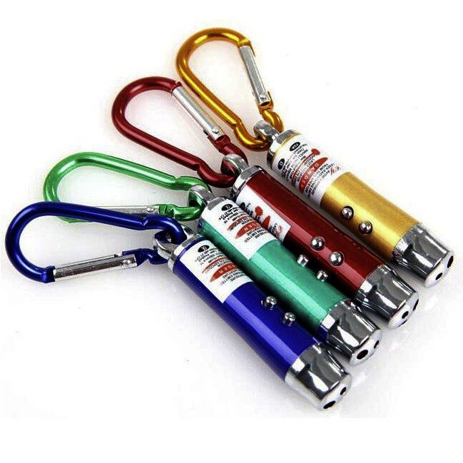 3 in 1 Laser Pointer Pen Flashlight Keychain / Laser / LED Touch Light ...
