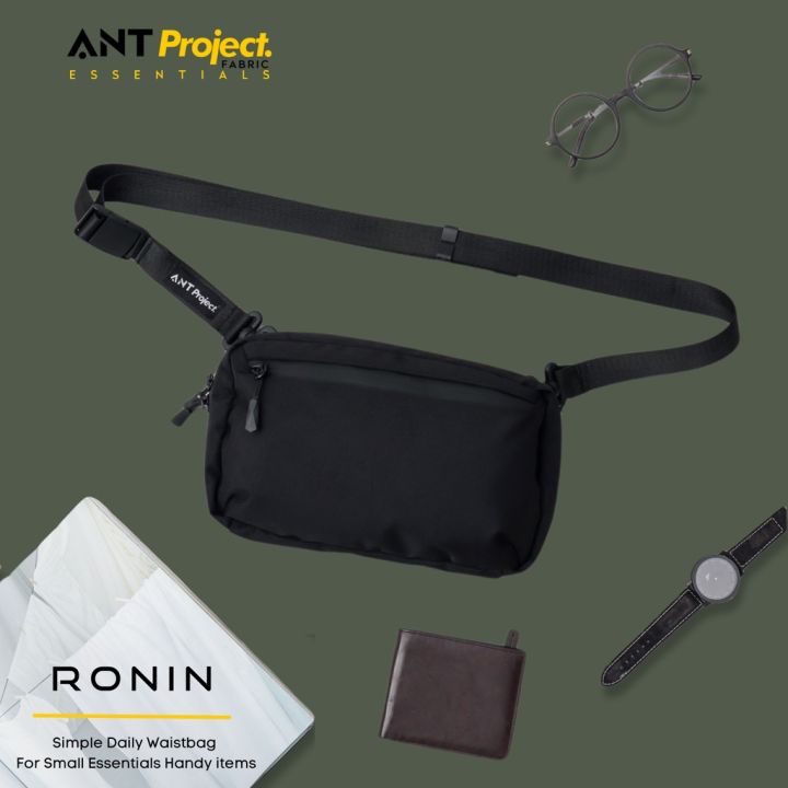 Ant PROJECT - RONIN 3 in 1 กระเป๋าสะพายไหล่ กันน้ํา สีดํา | Lazada.co.th