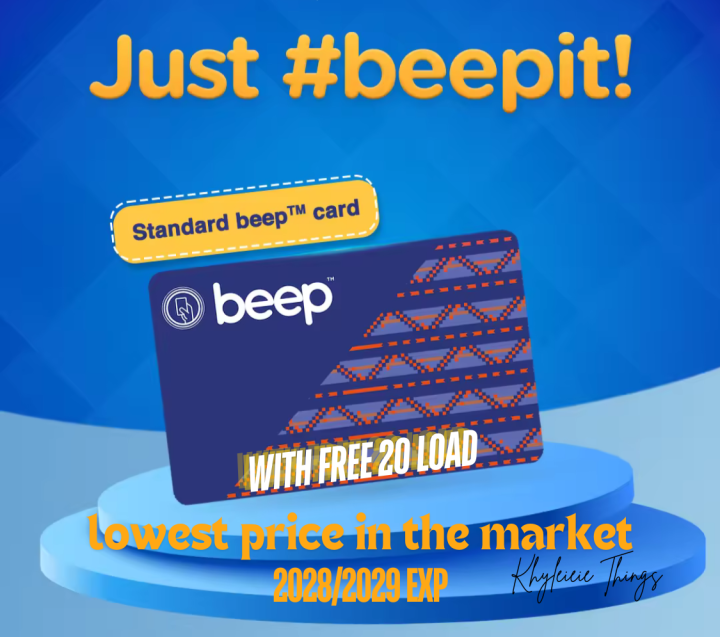 Beep Card w/ 20 Load LRT1, LRT2, MRT3, Clark & P2P Bus, And Modern ...