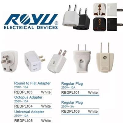 Plug Adapter (Regular to Flat, Octopus, Universal Adapter, Regular Plug ...