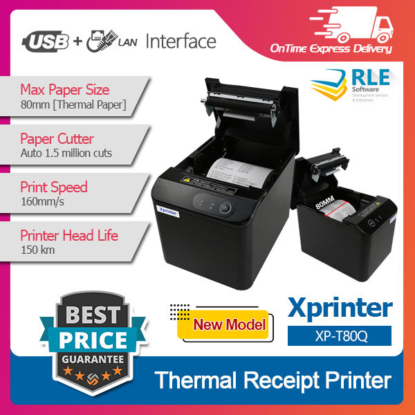 xprinter Thermal Printer 80MM USB LAN Bluetooth XPrinter XP-T80Q | XP ...