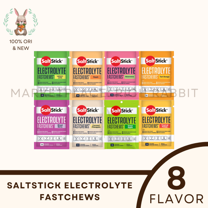 SaltStick Electrolyte Fastchews Salt Stick Sticks Sodium Potassium ...
