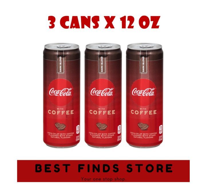 Coca-Cola With Coffee Dark Blend ( Coke with Coffee ) - 12oz x 3 CANS ...