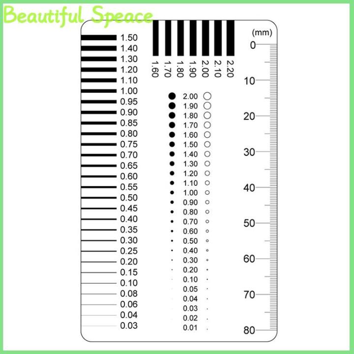 Beautiful Badge gauge Stain card Point gauge wire gauge film ruler ...